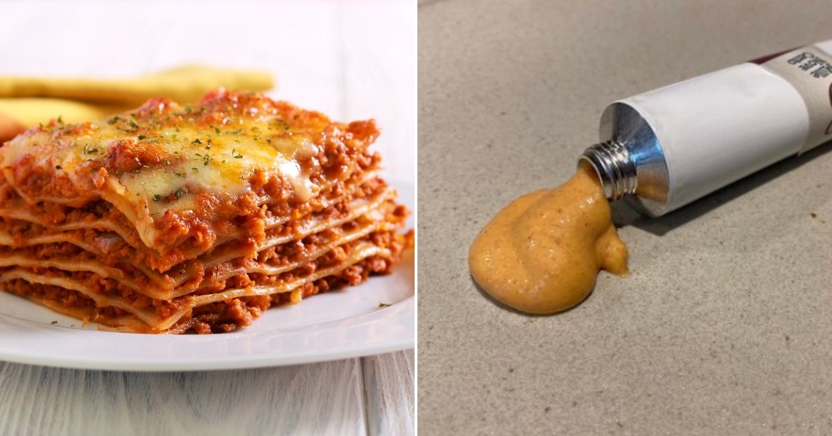 Tendance food : la lasagne sous forme de tube à dentifrice