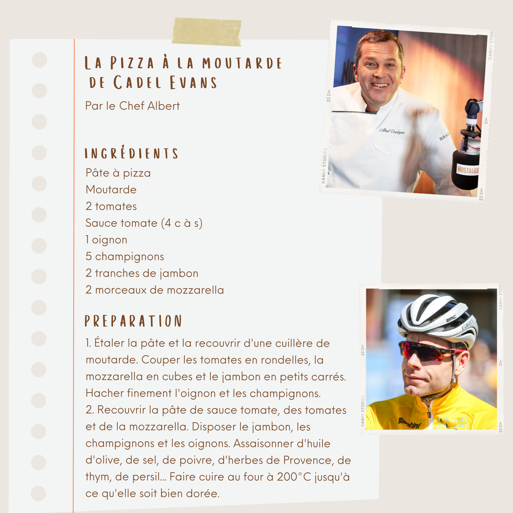 Découvrez les recettes du Chef Albert, la cuisine célébrités