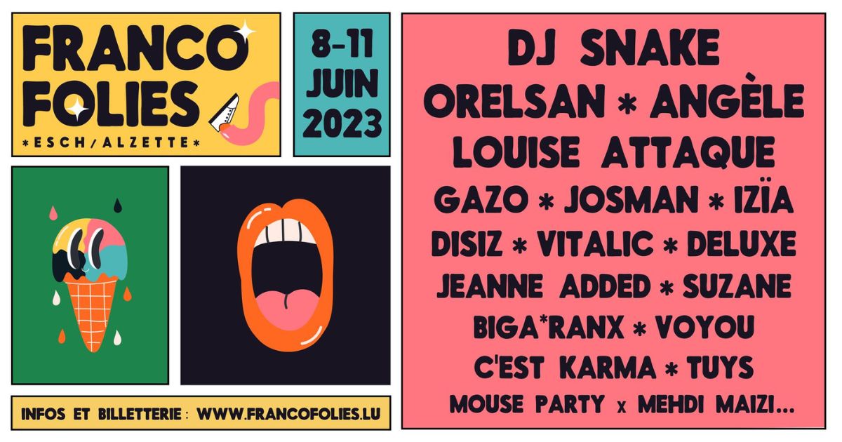 Francofolies Esch-sur-Alzette au Luxembourg