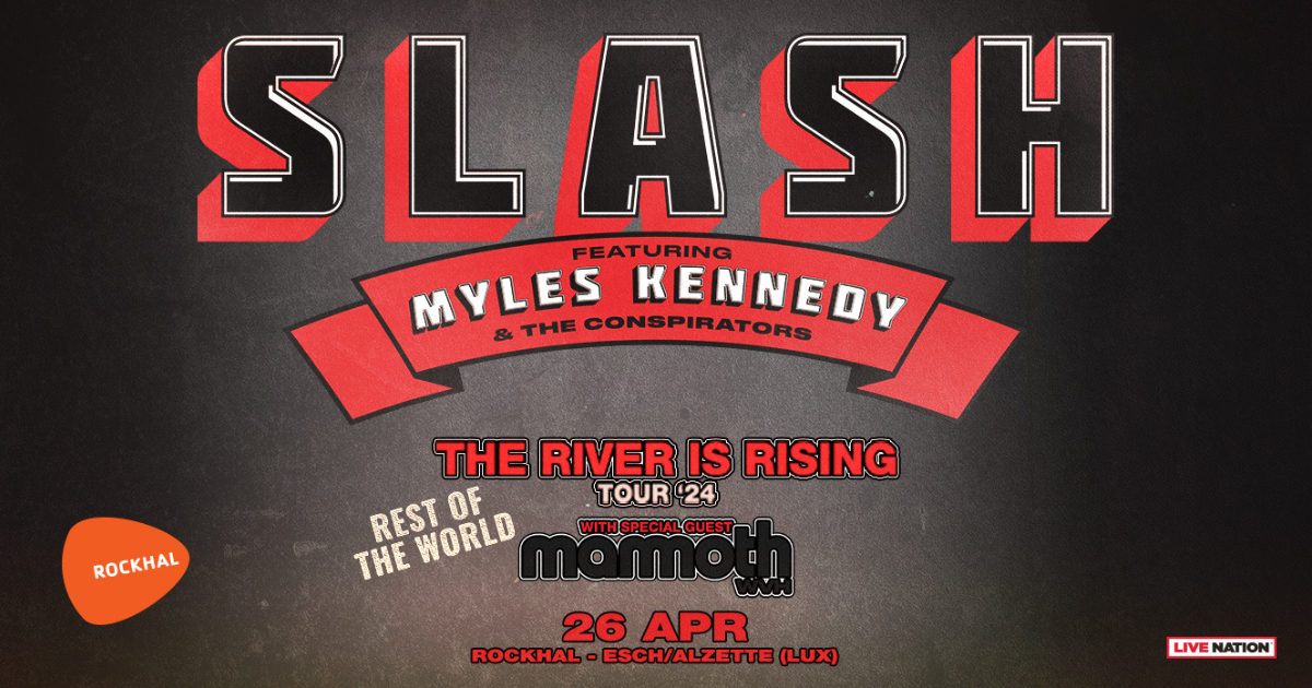 Slash - en concert à la Rockhal au Luxembourg le 26 avril 2024