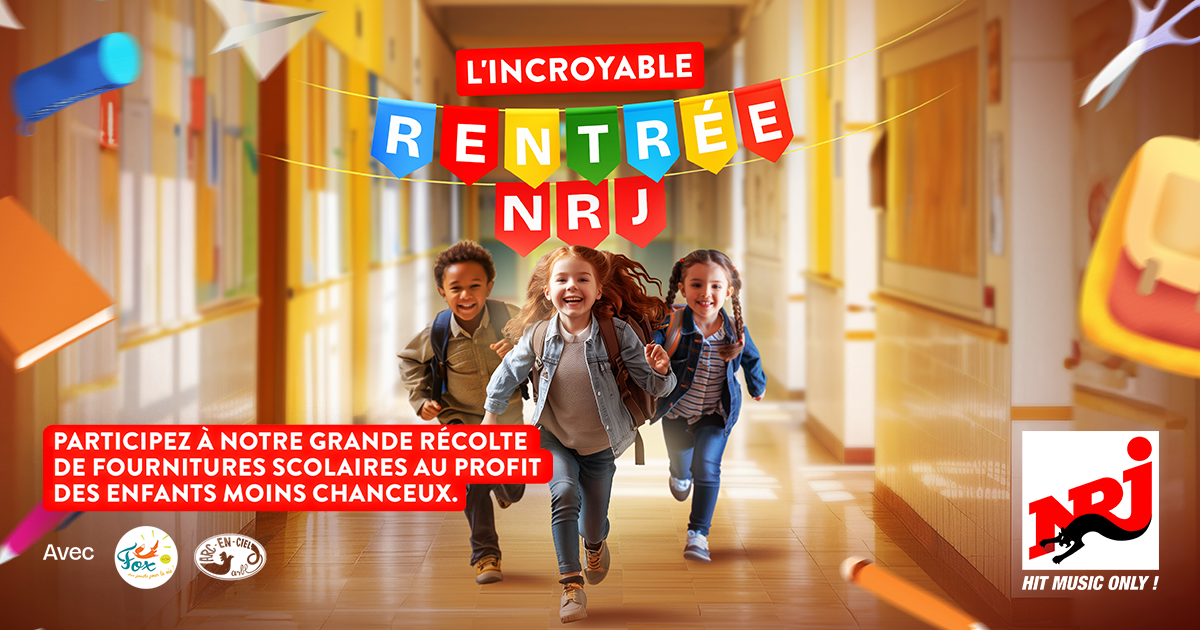 Envie de participer à l'incroyable rentrée d'NRJ avec Arc-en-Ciel ...