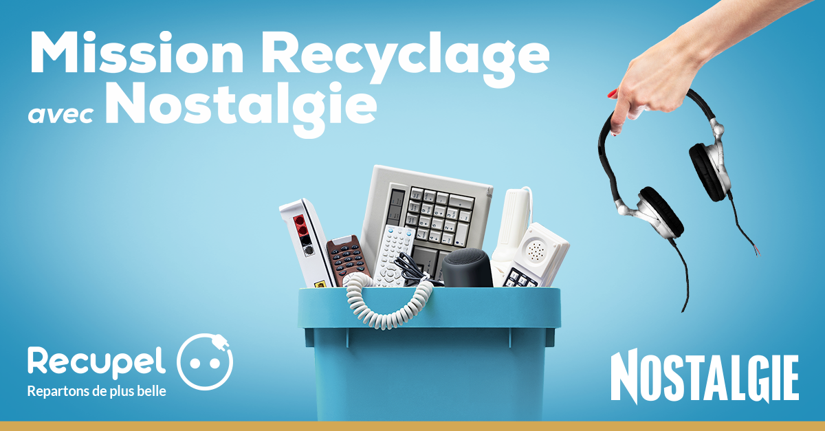 Mission Recyclage : la grande collecte Recupel avec Nostalgie