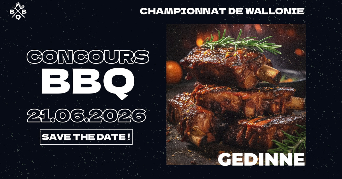 Championnat de Wallonie de BBQ ce 21 juin 2026 à Gedinne